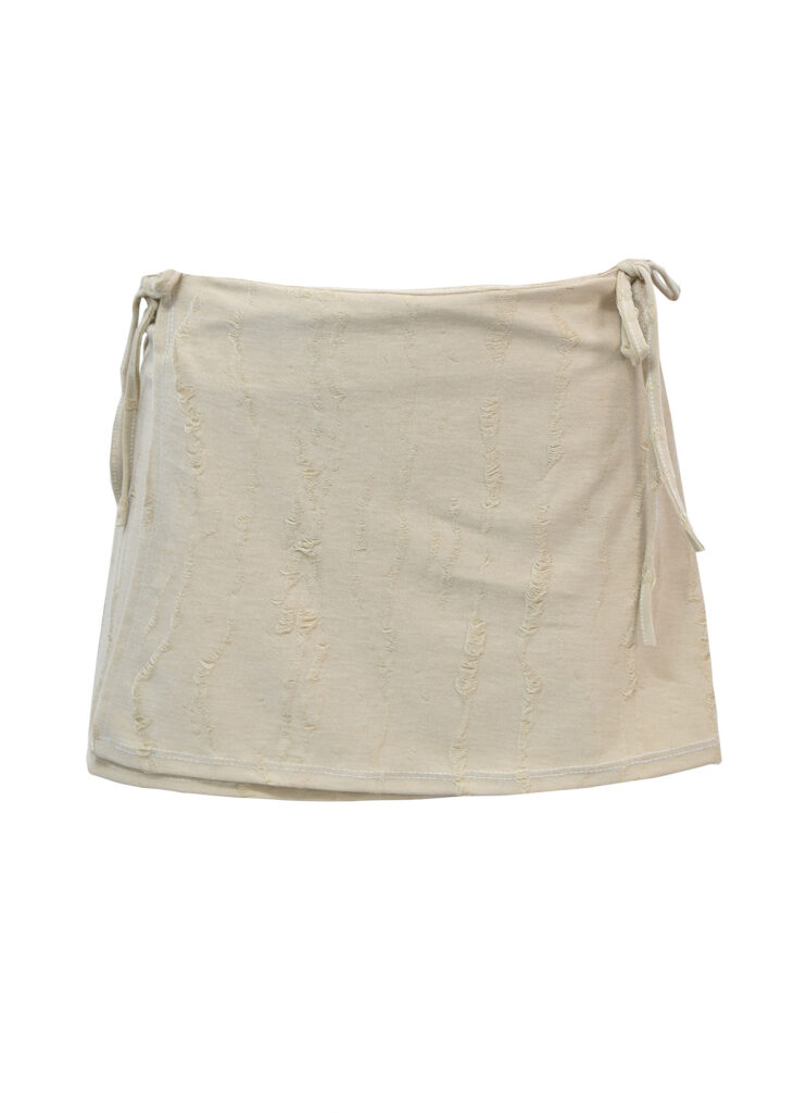 Pollera de lino con tiras TIERRA – Ellui Line